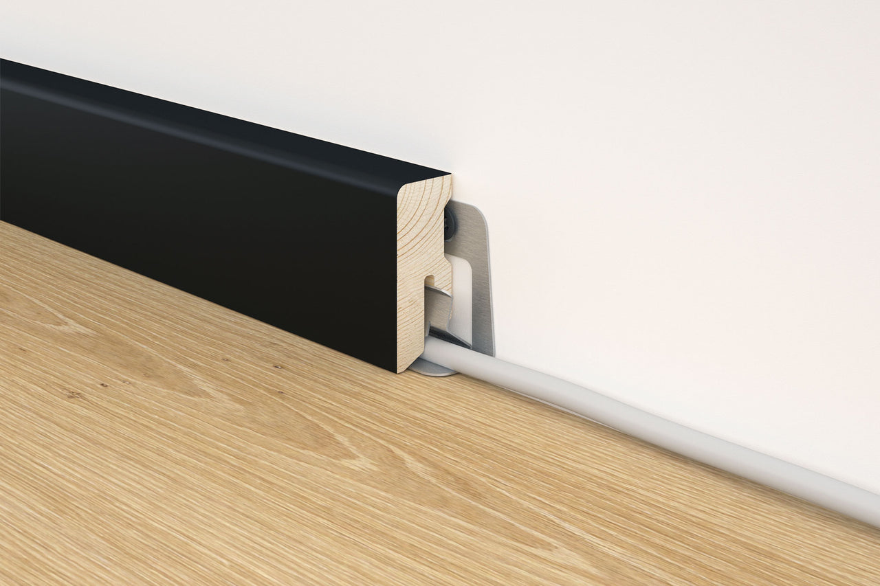 Floor Family Sockelleiste Modern 40, Massivholz Fichte